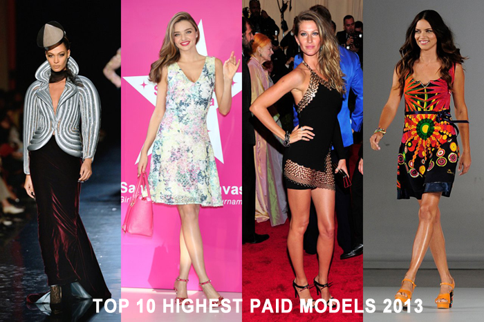 Top 10 Highest Paid Models 2013